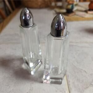Dining | Vintage Hand Cut Crystal Salt Pepper Shakers Japan Mid Century ...